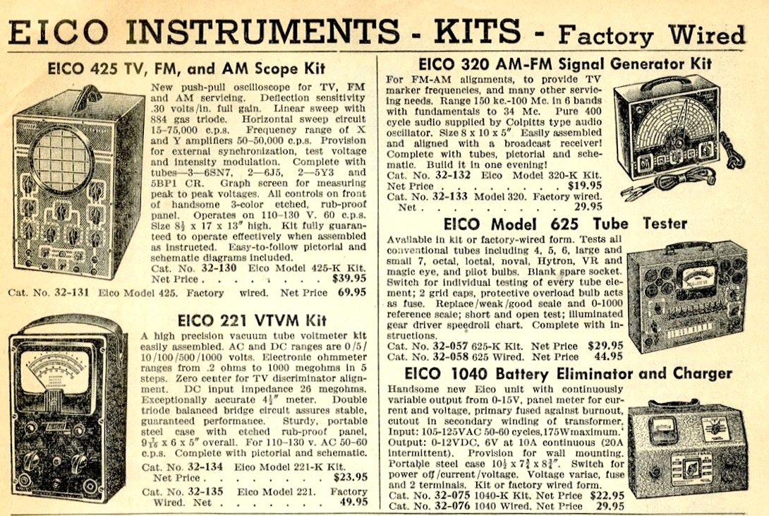 Supplemental pictures for "The EICO story: The Electronic Instrument ...