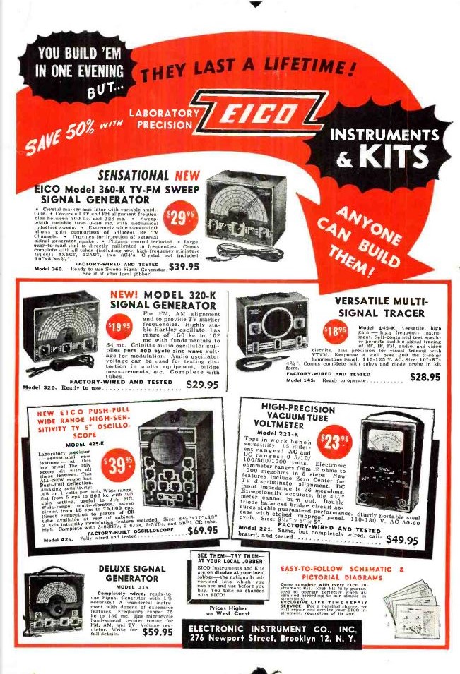 Supplemental pictures for "The EICO story: The Electronic Instrument ...
